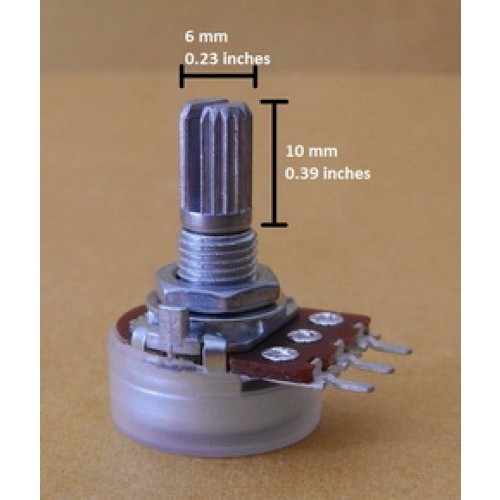 PCB Industrial Potentiometers 100k Ohm Anti-Log Rotary Potentiometer ...