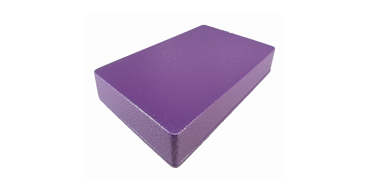 1590DD Style Aluminum Diecast Enclosure Purple Hammer