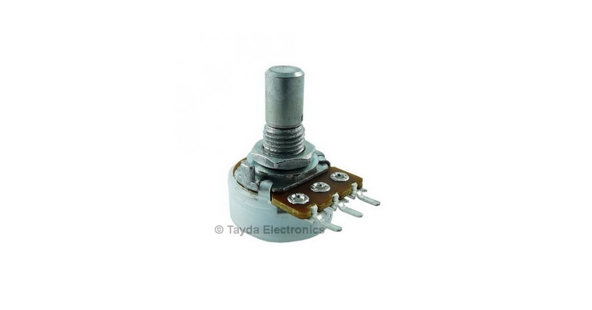 2K OHM Linear Taper Potentiometer Round Shaft PCB Mount