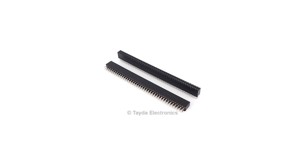 2x40 Pin 2.54mm Double Row Female Pin Header