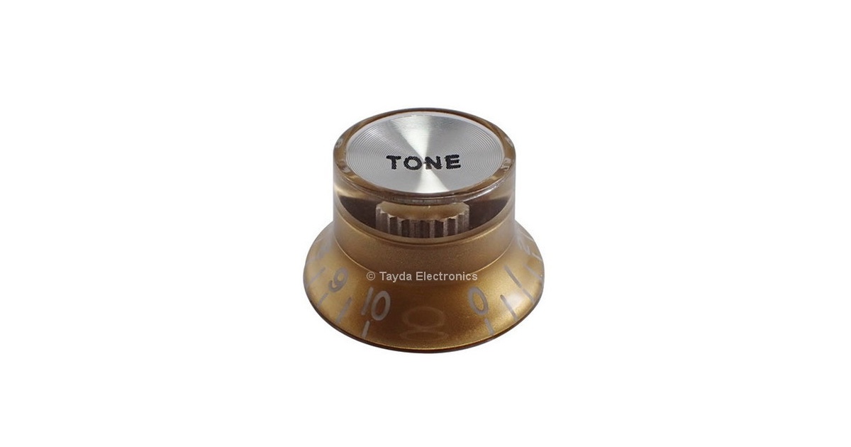 Gold Gibson SG Style Knob with Tone Label