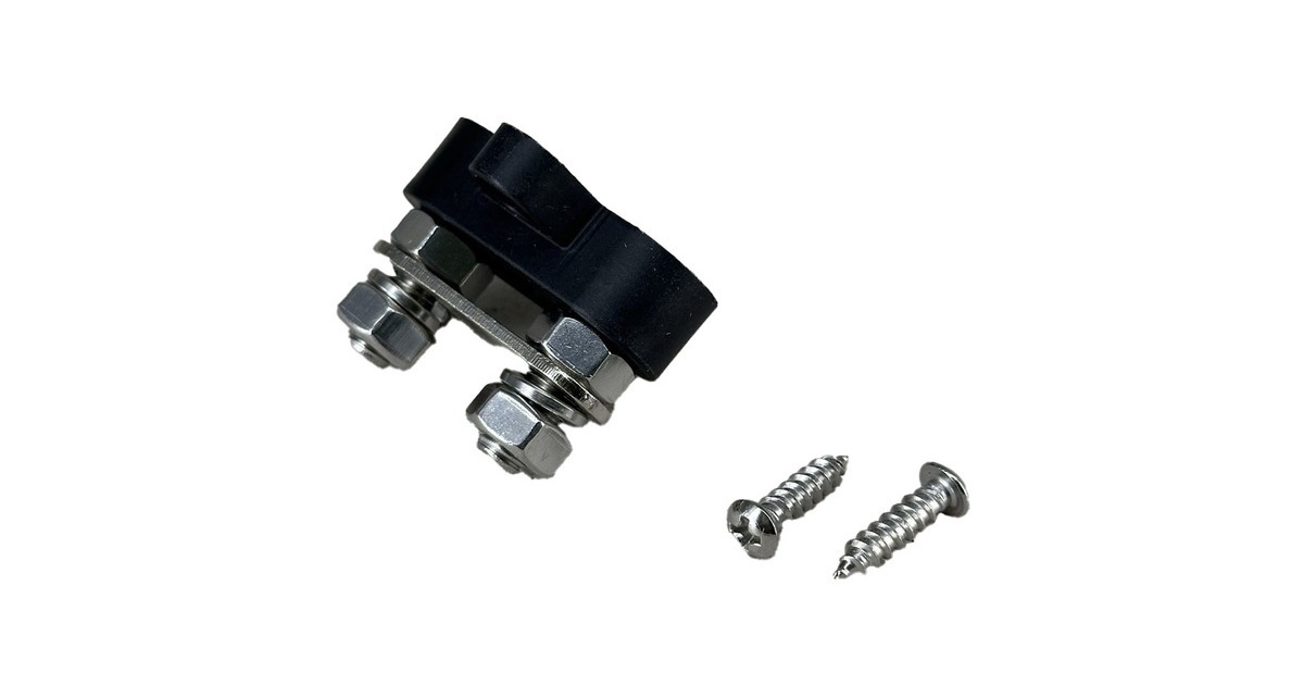80A Black Busbar Power Block 2 channel M8 for Car