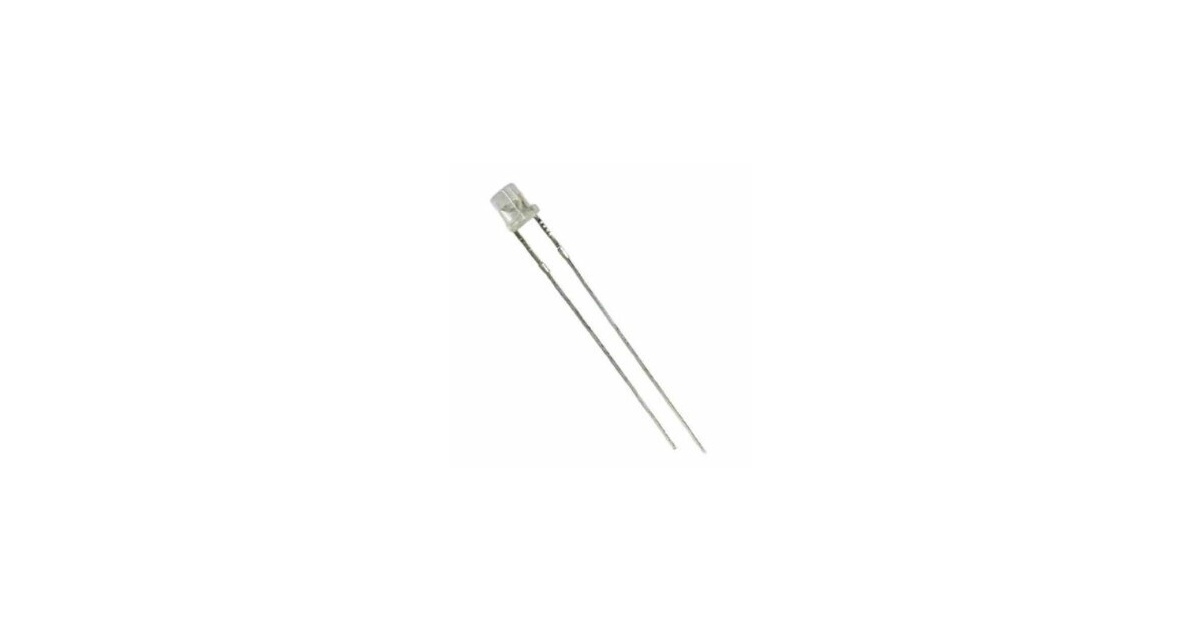 Flat Top Blue LED 3mm Water Clear Lens