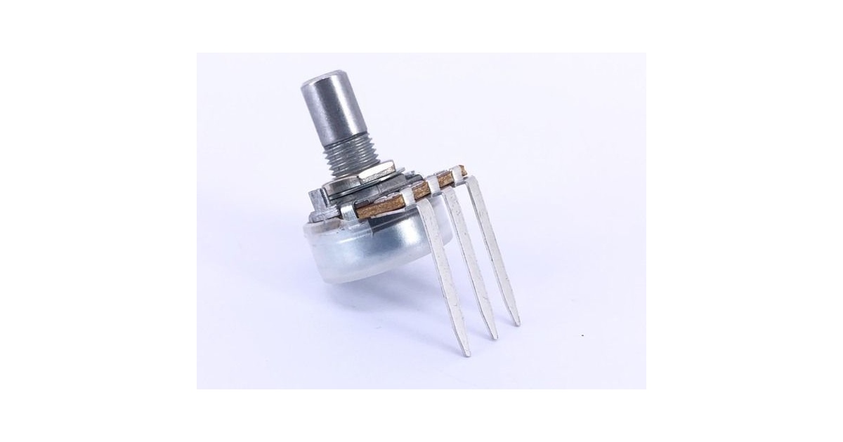 50K OHM W-Taper W50K Tone Control Potentiometer PCB Mount Round Shaft ...