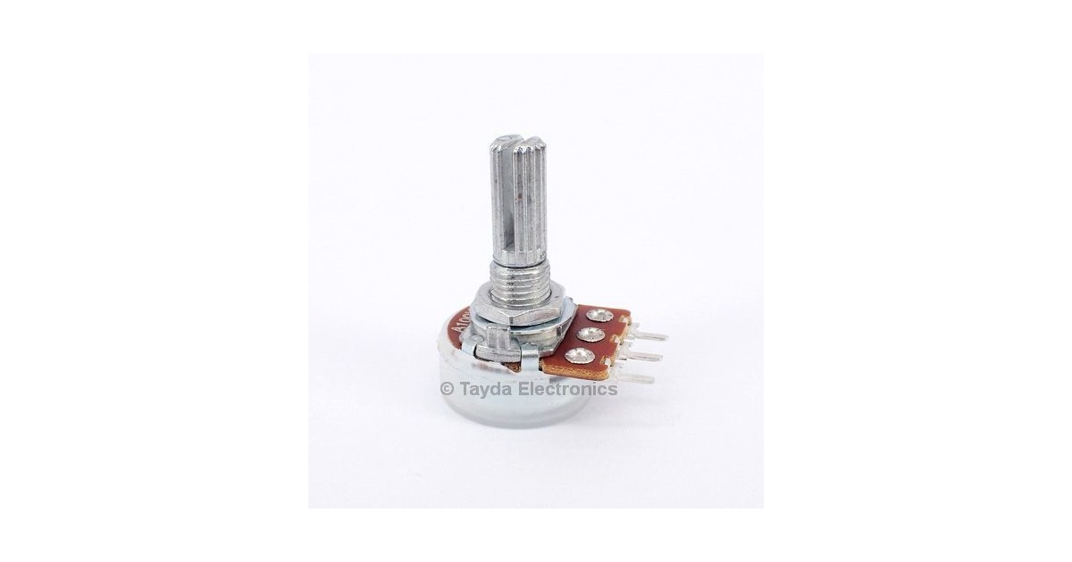 2.2K OHM Linear Taper Potentiometer PCB Mount Knurled Shaft Dia: 6mm ...