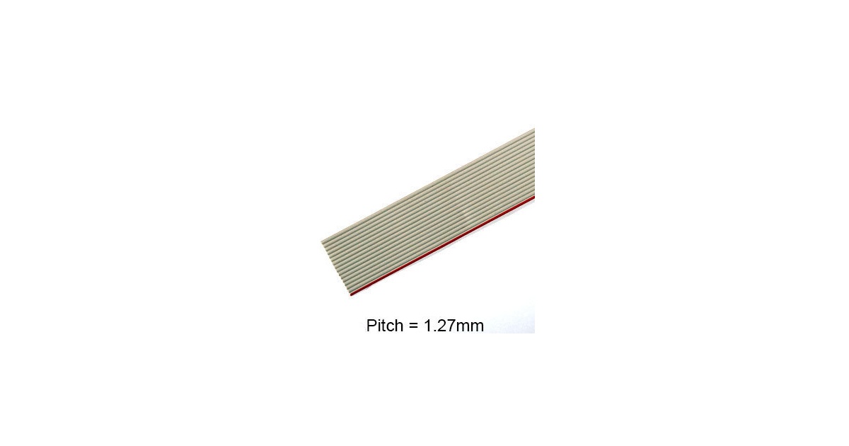 16 Conductor AWG 28 Flat Ribbon Cable 1FT (30cm)