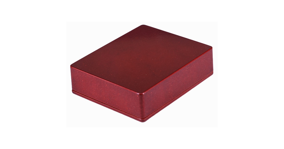 1590XX Style Aluminum Diecast Enclosure METALLIC CANDY RED