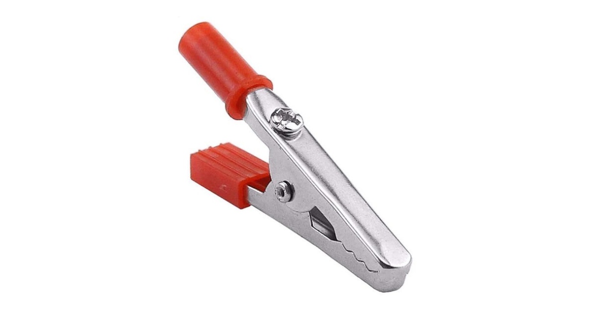 Insulated Crocodile Clip Red Color 50mm 10A