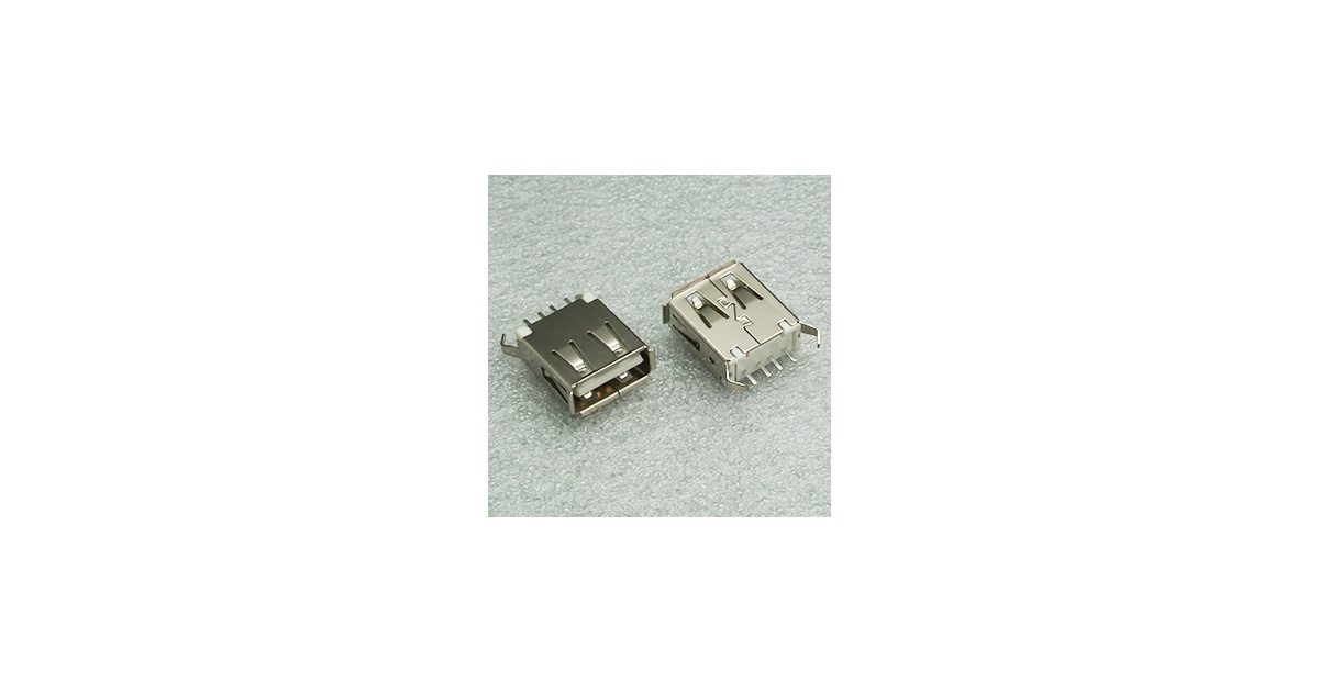 USB Type A Female Connector Vertical