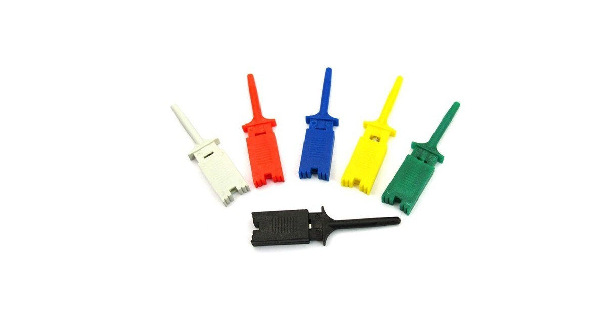 Test Flat Hook Clips connector Blue Color