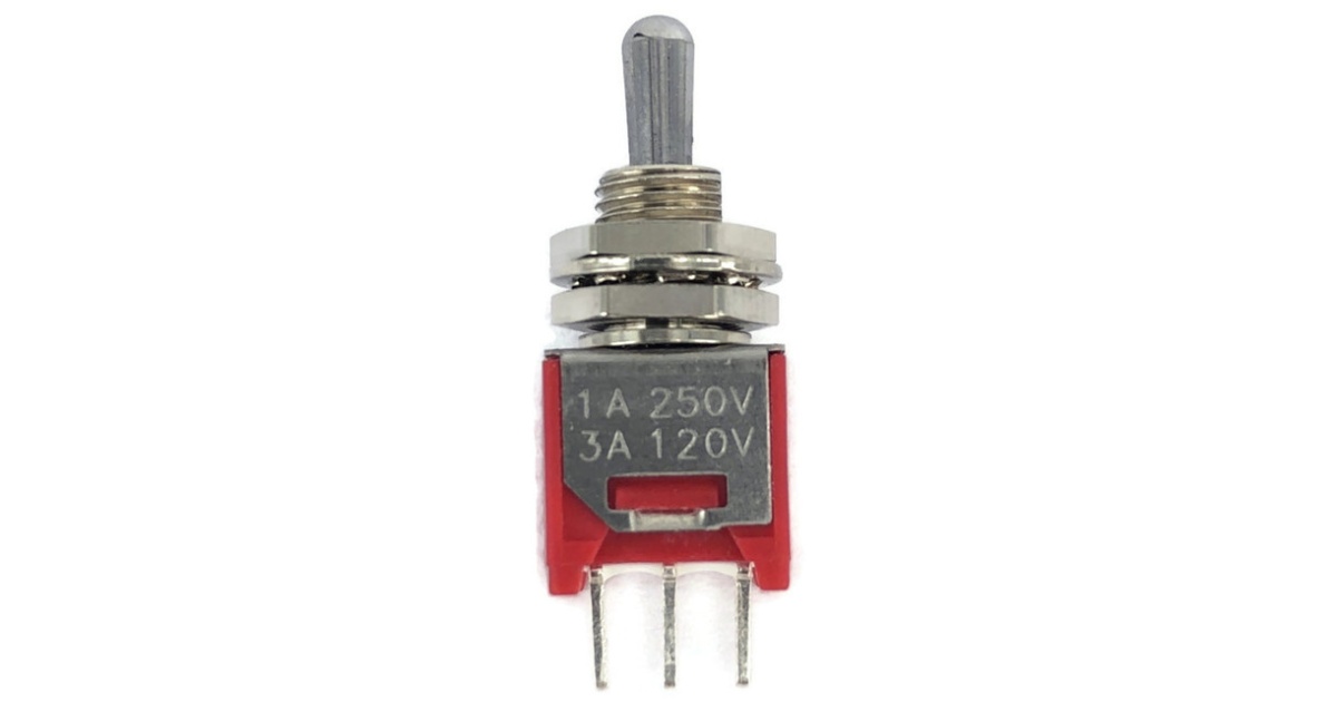 Sub Mini Toggle Switch 2M Series SPDT On-off-On Short Lever PCB Pins