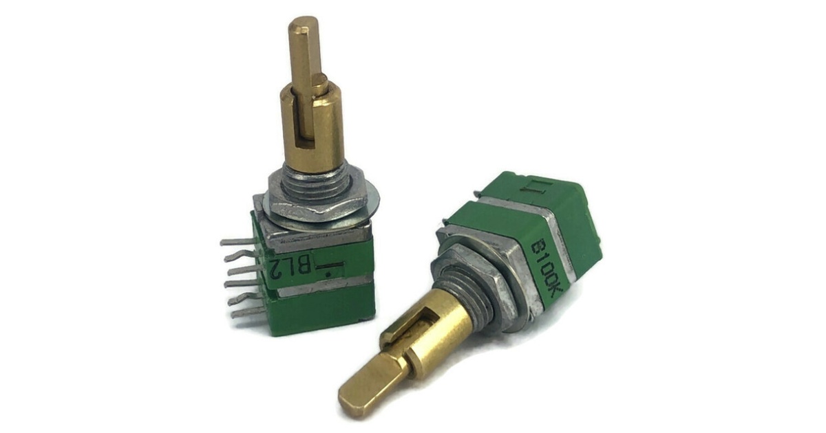 25K OHM Linear Dual Taper Potentiometer D Shaft PCB 9mm