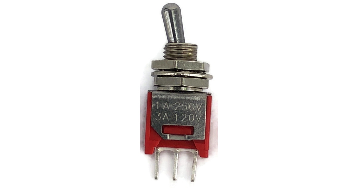 Sub Mini Toggle Switch 2M Series SPDT On-On Short Lever PCB Pins