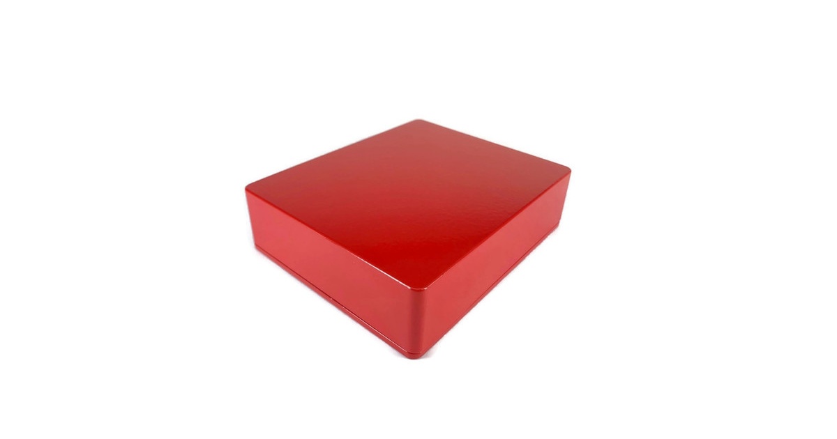 1590XX Style Aluminum Diecast Enclosure RED