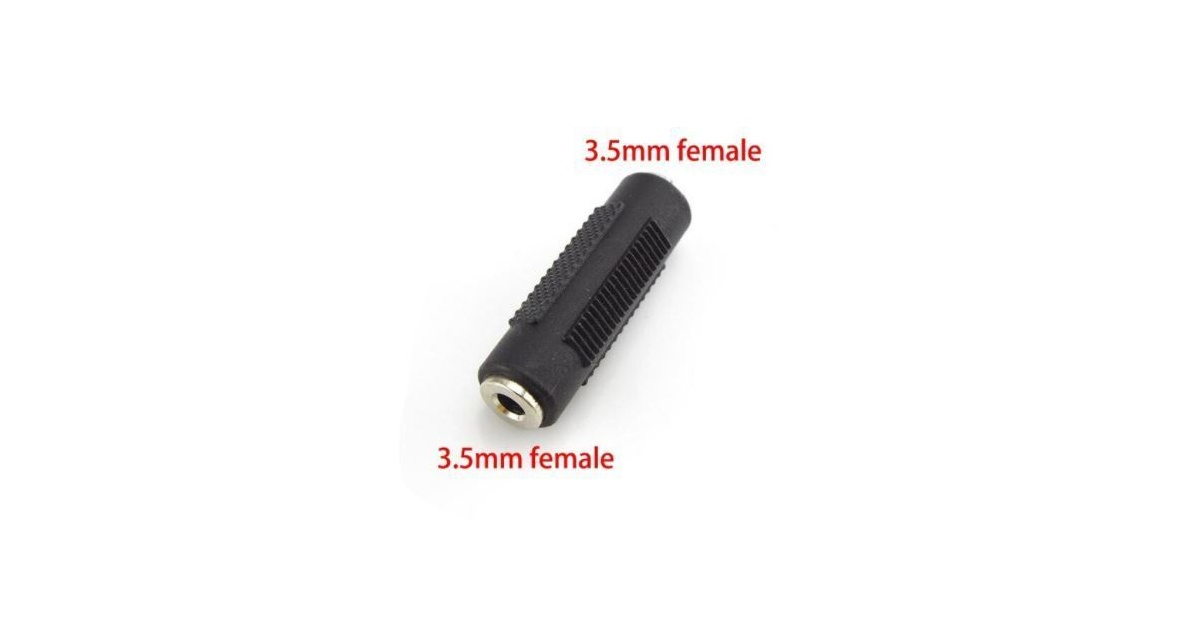 3.5mm Stereo Female to Female connector