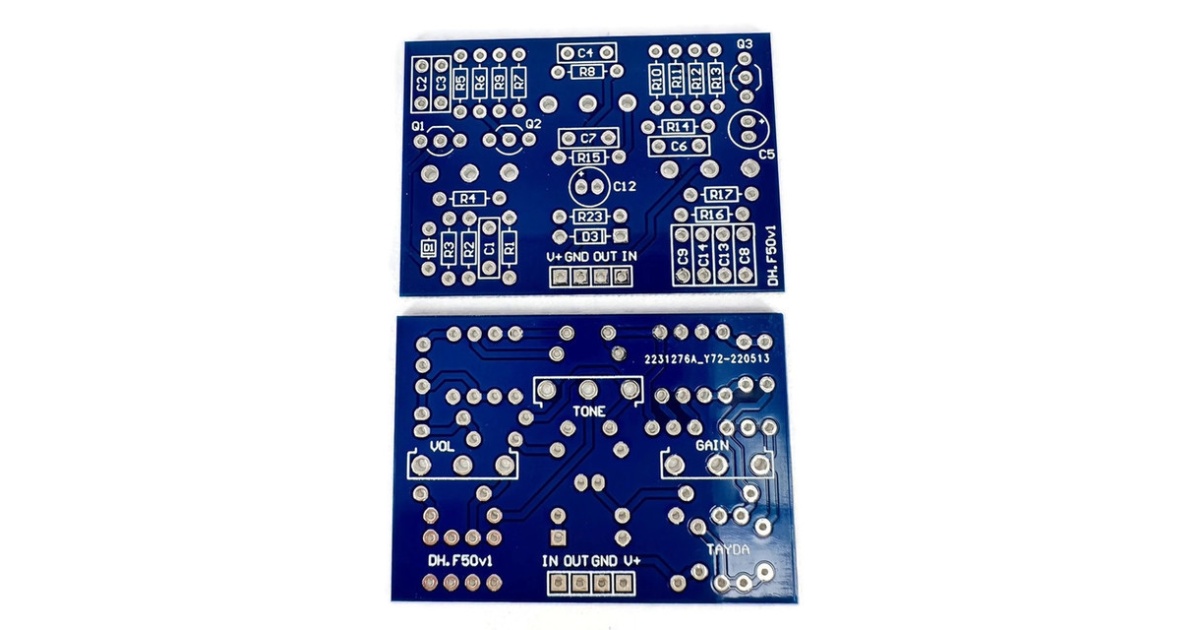 Box of Rock (3 knobs) DIY PCB Guitar Effect