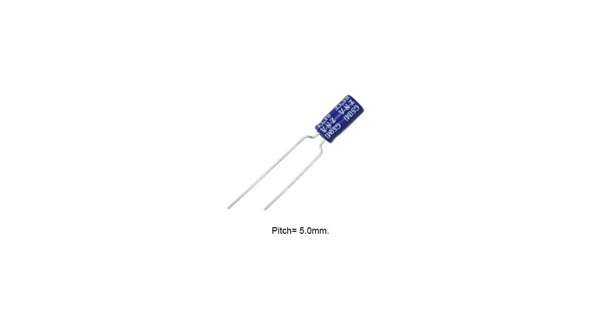47uF 16V 85C Radial Electrolytic Capacitor 5x11mm