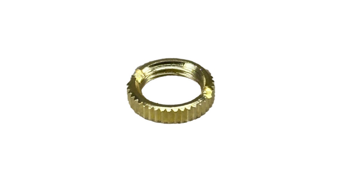 Top Brass Gold nut for 3.5mm Phone Jack