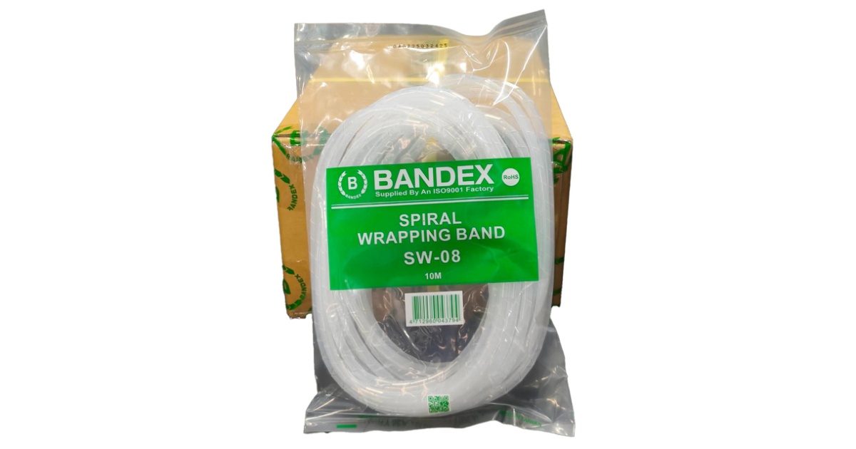 8mm Clear Length 10M Spiral Wrapping Band
