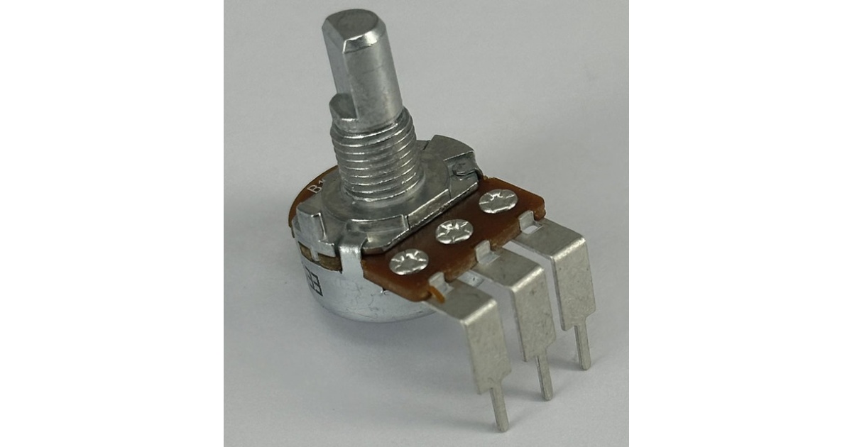 100K OHM Linear Taper Potentiometer D Shaft PCB Mount