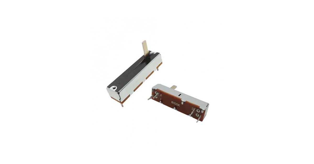 50K OHM Linear Taper Slide Potentiometer PCB Mount Shaft Lever Height: 15mm