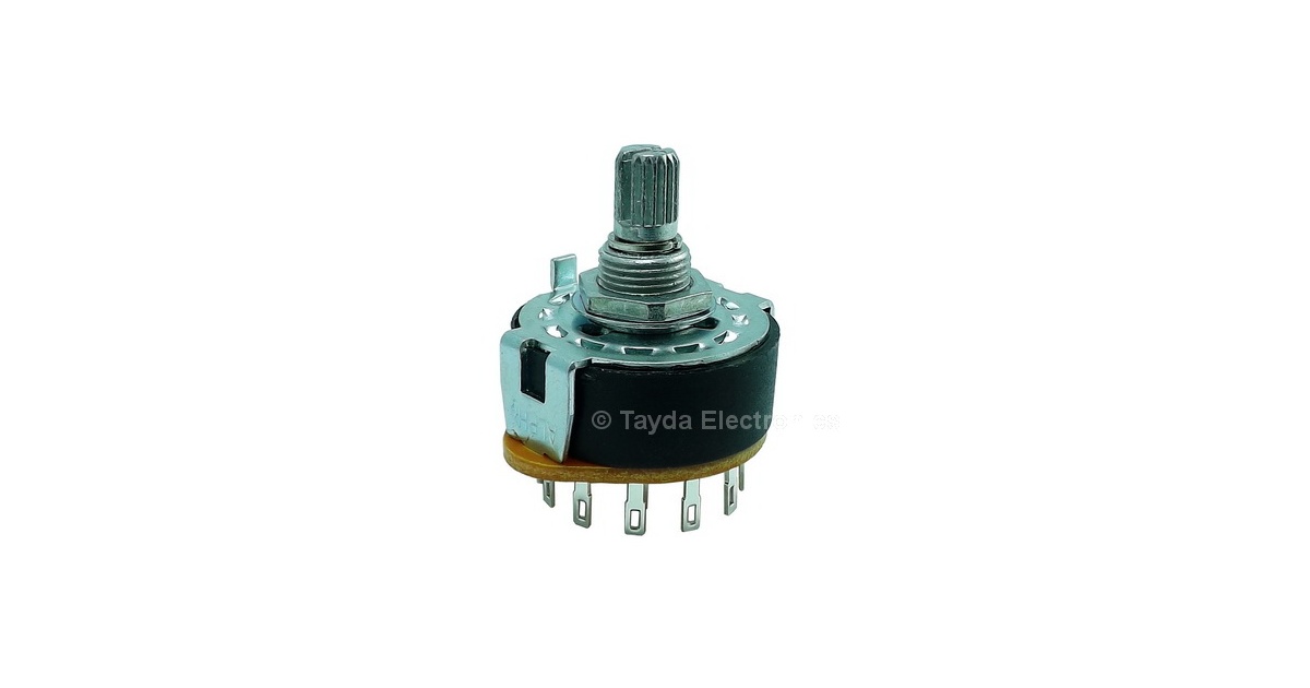 Rotary Switch 2 Pole 6 Position ALPHA SR2511