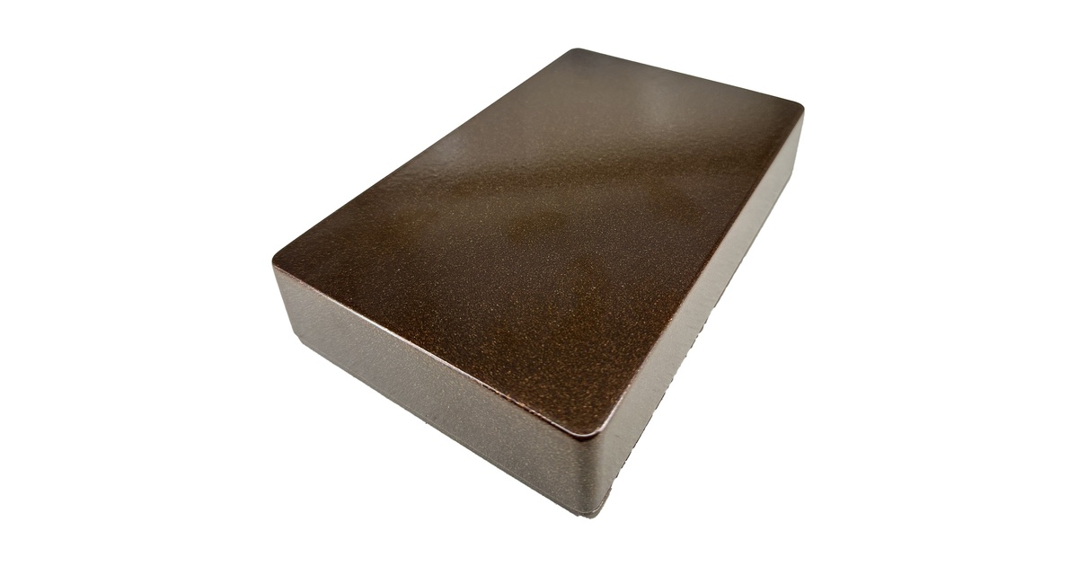 1590DD Style Aluminum Diecast Enclosure Metallic Brown