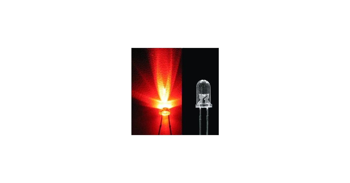 LED 3mm Red Water Clear Ultra Bright