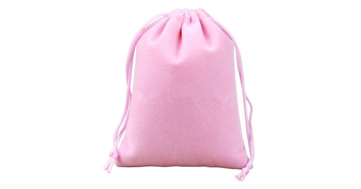 Pink Velvet Bag 9cmx12cm