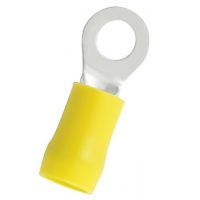 Crimp Ring Terminal Size M6 AWG 12-10