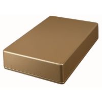 1590DD Style Aluminum Diecast Enclosure METALLIC DARK CHAMPAGNE