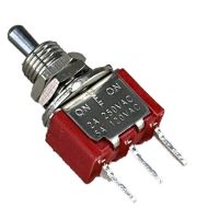 Mini Toggle Switch 1M Series SPDT On-Off-On Short Lever PC THRU-HOLE