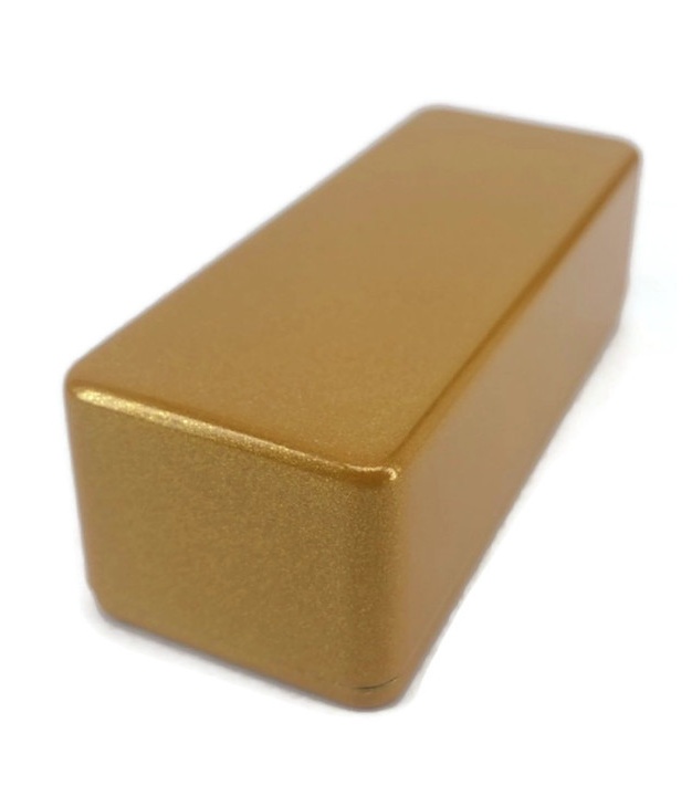 1590A Style Aluminum Diecast Enclosure METALLIC DARK GOLD
