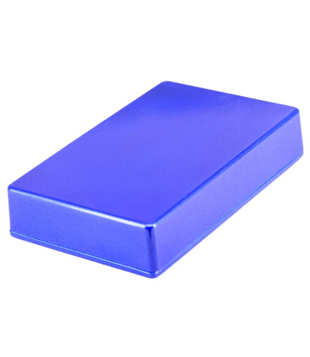 1590DD Style Aluminum Diecast Enclosure METALLIC CANDY BLUE