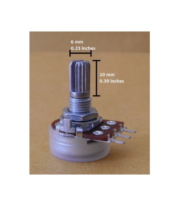 250K OHM C250K 250KC Anti-Log Taper Potentiometer SHAFT DIA: 6.00MM