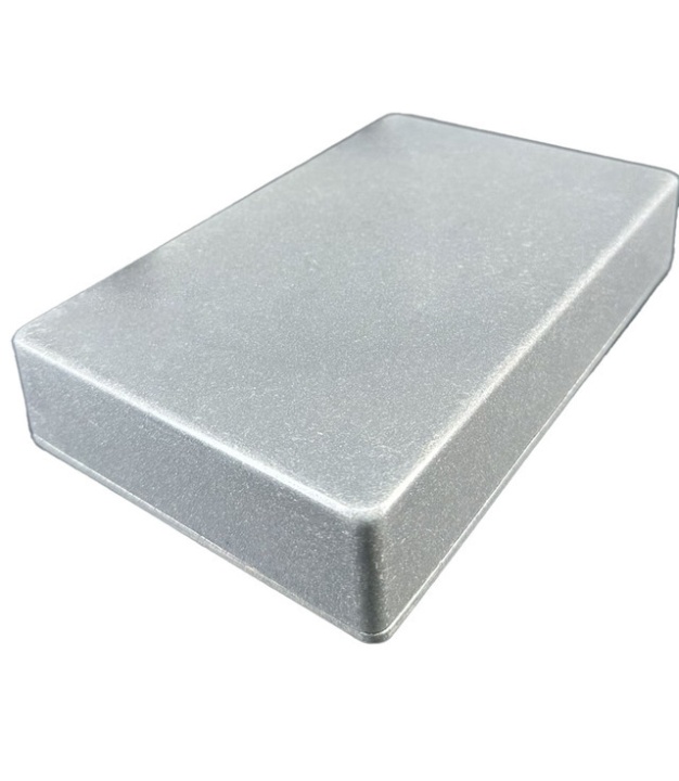 1590DD Style Aluminum Diecast Enclosure METALLIC CLEAR
