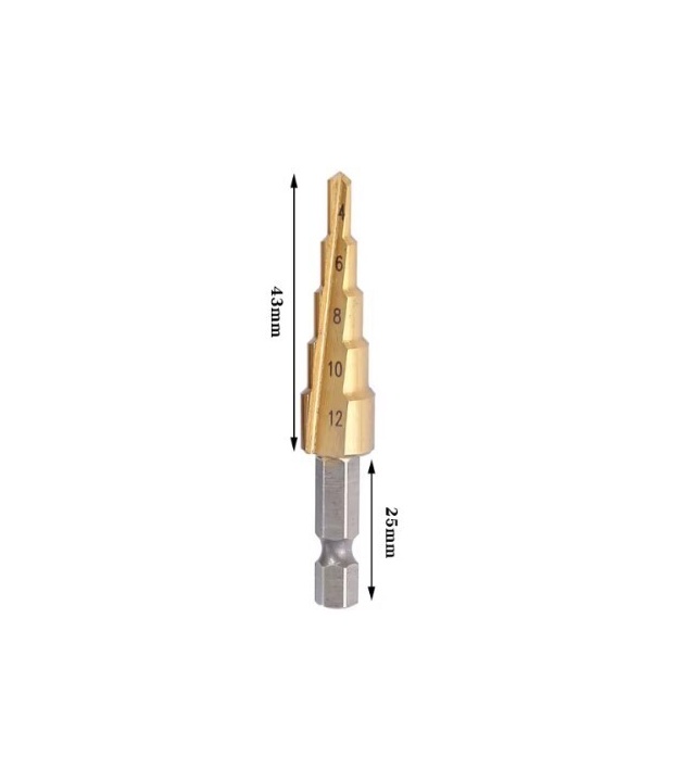 4-12mm Step Bit for Drilling Enclosures