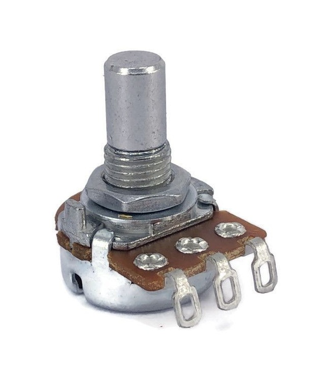 50K OHM Linear Taper Potentiometer Round Shaft Solder Lugs