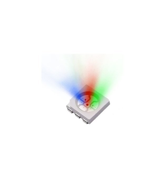 Tri-Color LED SMD Chip Red/Pure Green/Blue Color Water Clear Lens