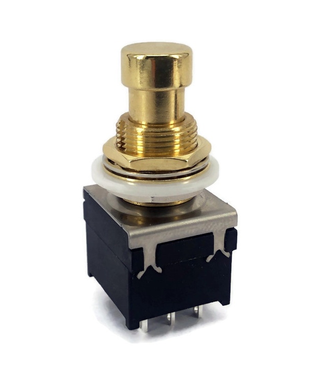 3PDT Stomp Foot / Pedal Switch Gold