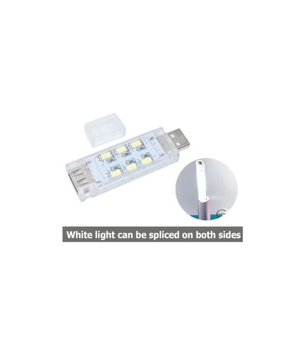 USB 12 LED White Light 5V Both Sides