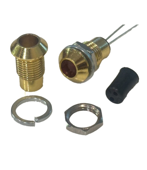5mm Chrome Gold Plated Metal Bezel LED Holder