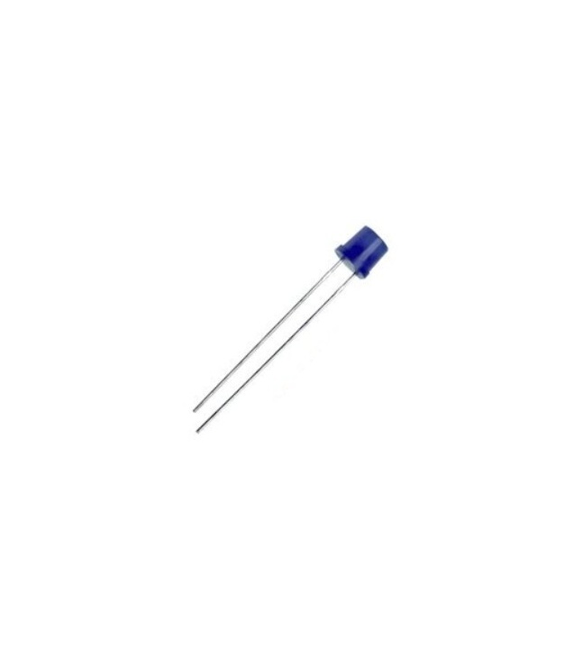 FLAT TOP Blue LED 5mm Diffuse Lens