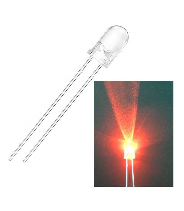 LED 5mm Orange Water Clear Super Bright