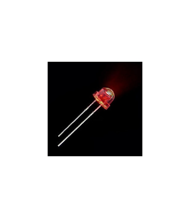 LED 4.8mm red Color Water Clear Lens