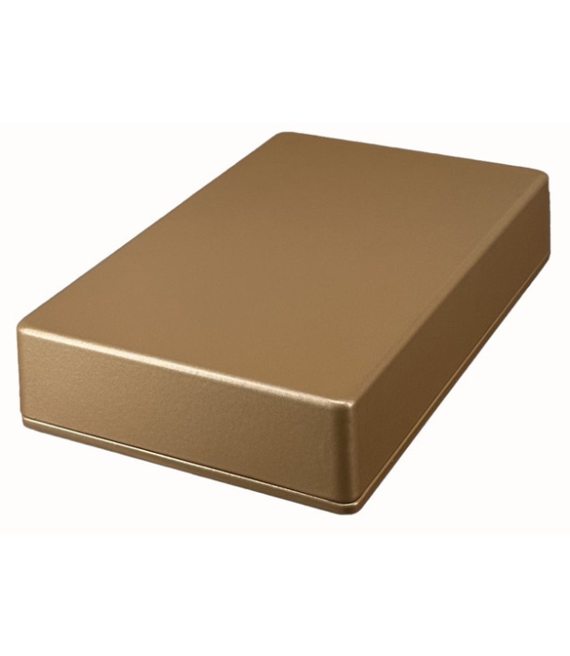 1590DD Style Aluminum Diecast Enclosure METALLIC DARK CHAMPAGNE