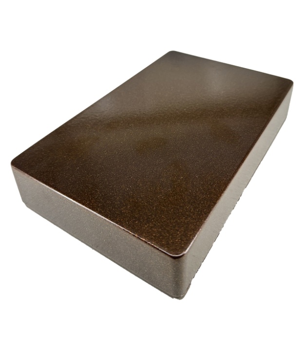 1590DD Style Aluminum Diecast Enclosure Metallic Brown