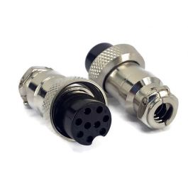 9 Pins Female circular connector 16mm GX16