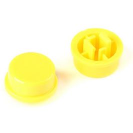 Round Tactile Push Button Cap Yellow Color
