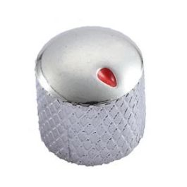 Silver Control Knob 16x15mm Shaft 6x18T